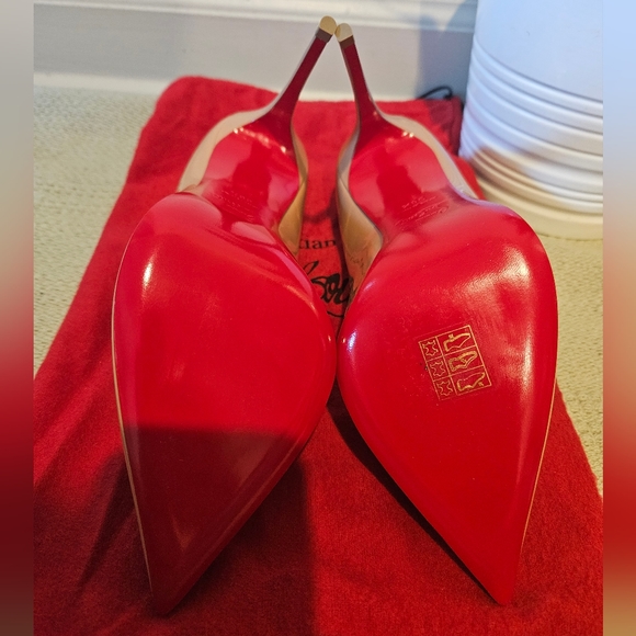 Christian Louboutin | Shoes | Christian Louboutin So Kate Beige Pumps ...